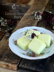 Lemon Coconut Bark (raw, vegan, gluten-free, nut-free)