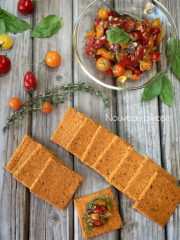 Tomato Herbed Crackers (raw, vegan, gluten-free, nut-free )