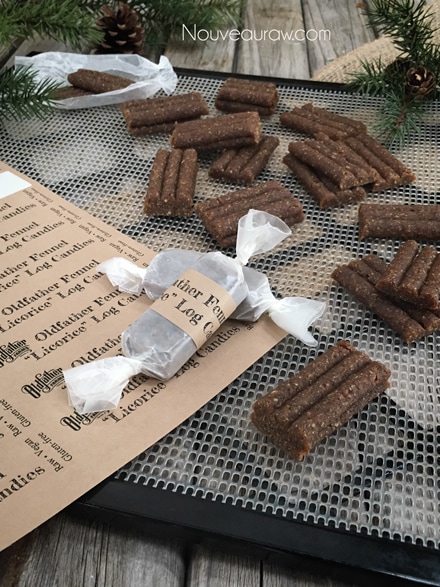 Oldfather “Licorice” Logs (raw, vegan, gluten-free, nut-free)
