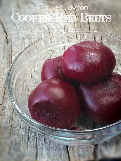 Red Beet Dressing (cooked, vegan, gluten-free, nut-free)Nouveau Raw