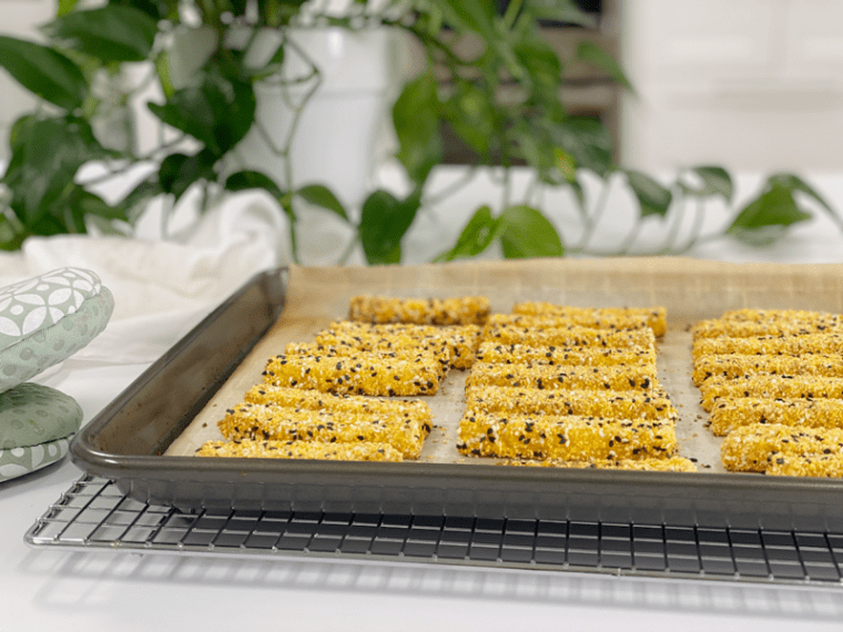 Baked Italian Corn Fries with Marinara Dipping Sauce | Oil-Free ...