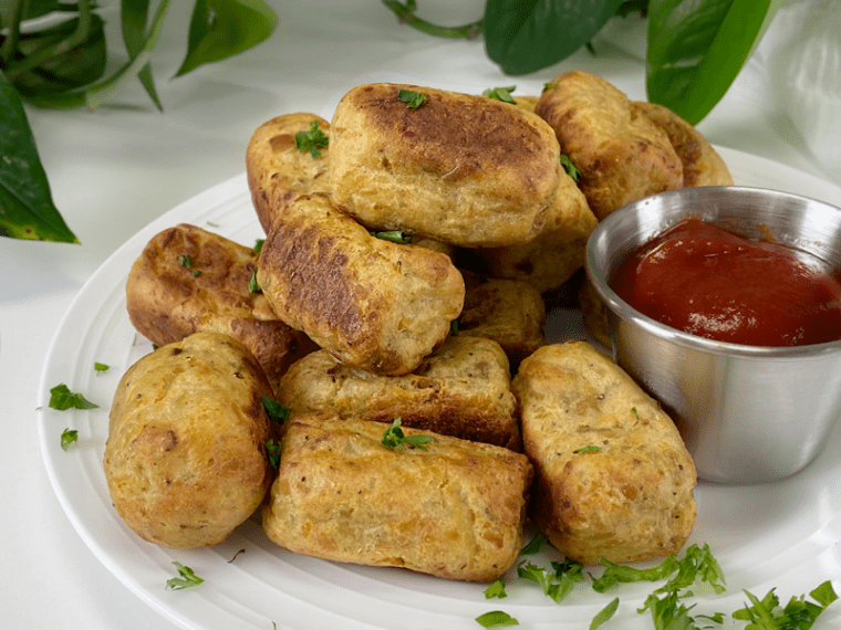 Mashed Potato Tater Tots | Cooked | Oil-Free | AmieSue.com